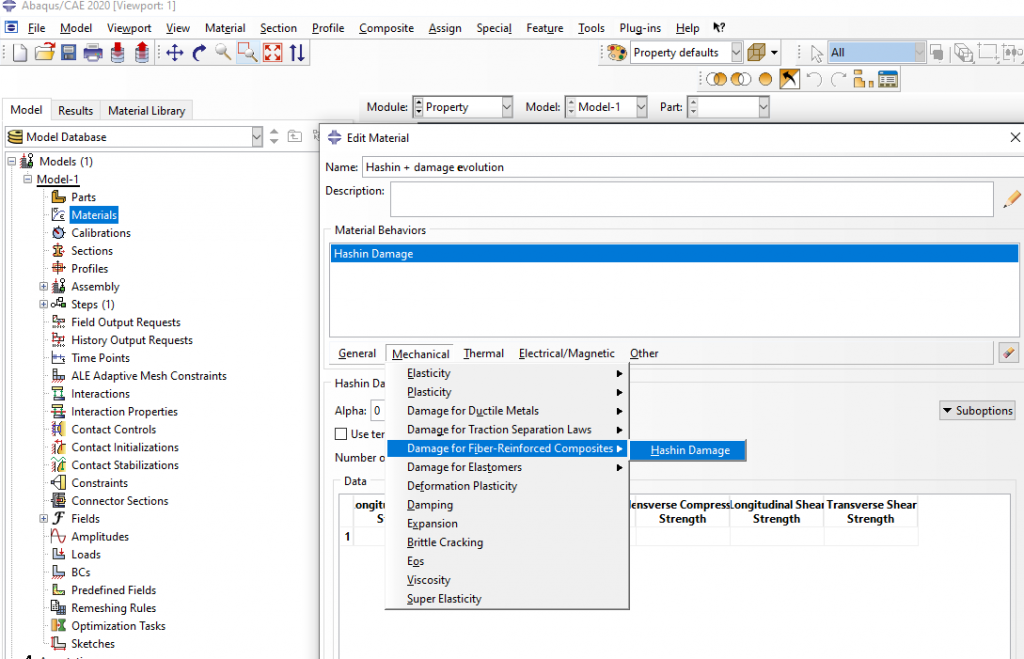 Hashin Damage Abaqus Model Vs. 3D Hashin VUMAT Subroutine | FEA & CFD ...